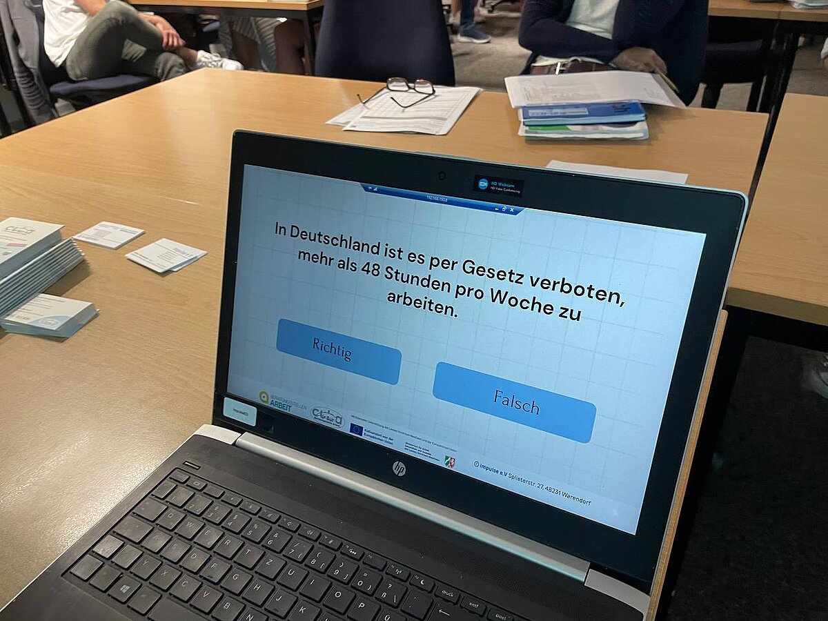 Quiz als Präventionsmaßnahme gegen Arbeitsausbeutung - impulse e.V.